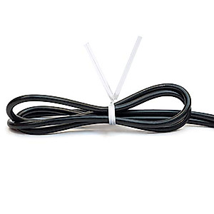 Unves 1000 Pcs White Paper Twist Ties Reusable Bread Ties for Bags Candy Coffee Cello Cake Pops (4 Inches)