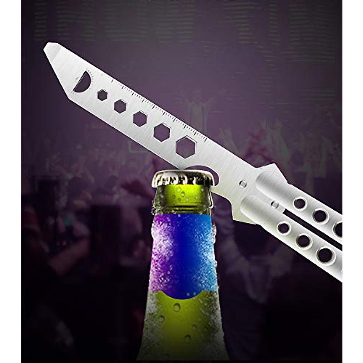 Butterfly Multifunctional Tool Novelty Bali-Bottle Opener for Beer Soda Bartender Practicing Flip