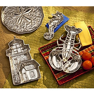 Wilton Armetale Sea Life Sand Dollar Serving Tray