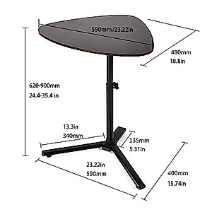 Modern Sofa Side Table Tv Tray Table Adjustable Height Lift Movable Coffee Table Modern Corner Table Small Laptop Desk for Bedside Sofa Living Room Side End Table