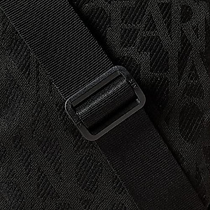 A | X ARMANI EXCHANGE Zip Top Fabric Crossbody Bodypack, Black/Black