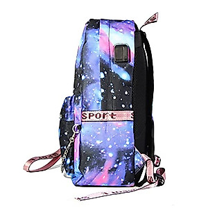 Mayooni Students Large Backpack Canvas Bookbag for Boys,Girls-Five Nights at Freddy's Schoolbag with USB Charging Port