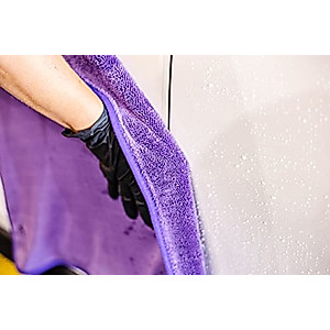 Maxshine - Giant Car Drying Towel, Rinse Free Microfiber Towel for Car Detailing, 24x36 Inch, Extra Thick 1200 GSM, Double Sided, Large Microfiber Towels for Car Drying, Plush Car Wash Towels
