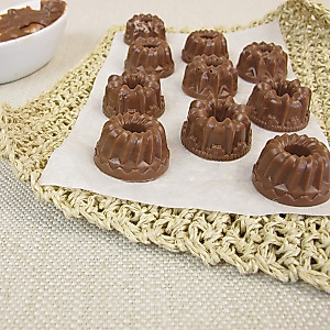 Elesinsoz 3pcs Mini Bundt Cake Pan, 6-Cavity Thickened Silicone Donut Molds Nonstick Fluted Cake Pans For Baking, Mini Tube Cake Baking Pan for Muffin, Coffee Cake, Jello - Grey