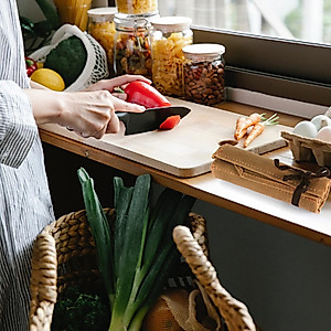 Knife Roll Bag, Portable Chef Knife Bag with 7 Slots Canvas Knives Pouch Knife Roll Case for Home Camping Picnic, Gift for Chefs or Cooking Lovers (Khaki)