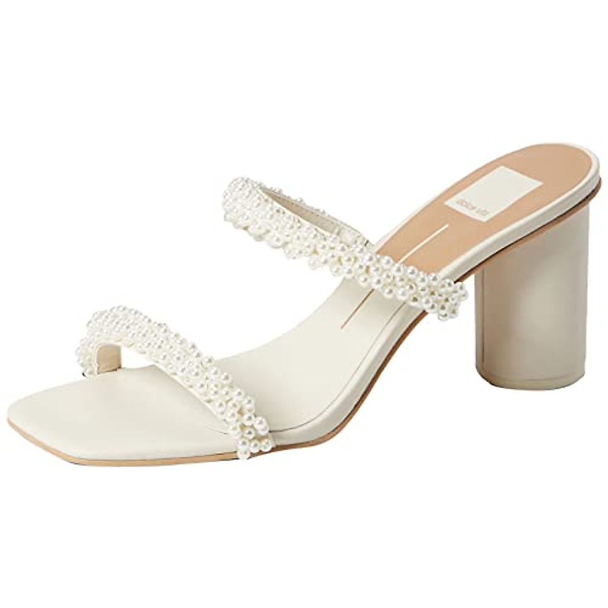 Dolce Vita Women's Noel Heeled Sandal, Vanilla Pearls, 8.5