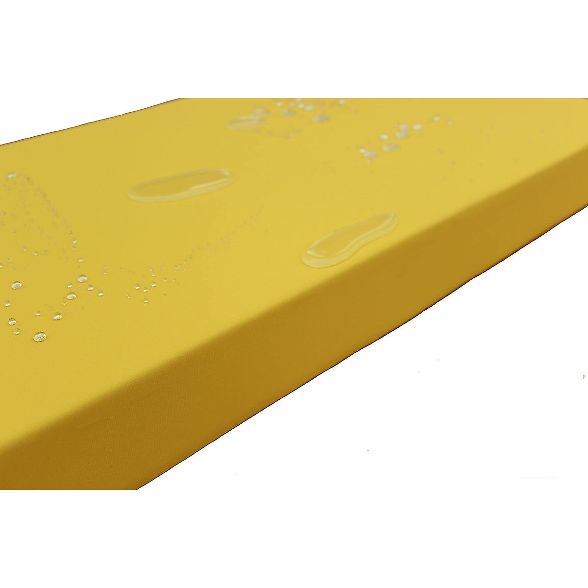 Jininworl Waterproof Indoor/Outdoor Patio Bench Cushion, Soft Thicken Seat Pads Cushion Custom Size, Pillow Outdoor Cushions Storage Bench Cushion (Yellow; 14 x 36 x 2)