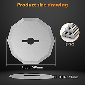 SOMOLUX WA2300 Blades Compatible with Worx ZipSnip Cordless Scissors Replacement Blades, Fits RC2600K, RC2601, RC2602, WX080L, WX081, WX082L, WX081L, WX745L.9 (5-Pack)