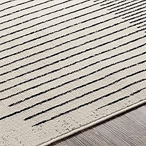 Mark&Day Area Rugs, 8x10 Neerbosch Modern Light Gray Area Rug, Gray/Black/White Carpet for Living Room, Bedroom or Kitchen (7'10" x 10')