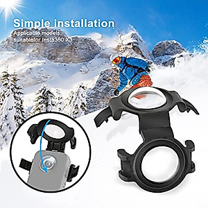 Upgrade Lens Guard for Insta360 X3 Protective Cover Case for Insta360 Camera Accessories(Optical Glass Lens Cap)