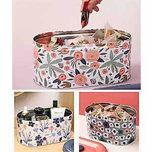 TUSIMI Tin Cookie Snack Jars Biscuit Storage Tin Canister Cookie Jar Home Kitchen Food Gifts Storage Containers with Lid for Biscuit Cookie ChocolatesToddler Food Baby Snacks | Food-Safe