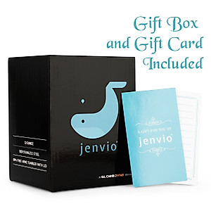 JENVIO Retirement Gifts for Women | 12 Ounce Wine/Coffee Stainless Steel Travel Tumbler/Mug w Sliding Lid Straw and Gift Box | Funny Teacher Coworker Farewell Themed Glass Valentine's Day