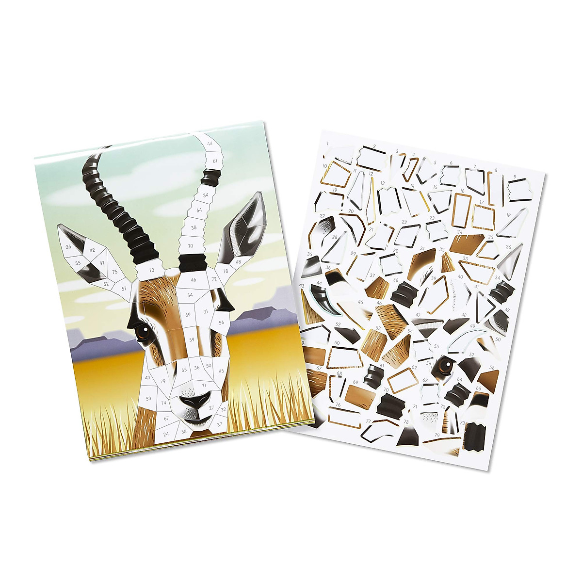 Melissa & Doug Mosaic Sticker Pad Bundle Play Set 3-Pack: Safari, Ocean and Nature - 12 Scenes Each