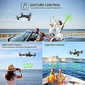 DEERC Drone with Camera for Adults and Kids 2K HD FPV Live Video, RC Quadcopter Helicopter with Waypoints, Altitude Hold, One Key Start, Headless Mode, 3D Flip, Long Flight