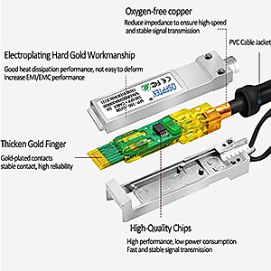 QSFPTEK 10G SFP+ DAC Cable, 1m (3ft) Passive Direct Attach Copper Twinax Cable for Cisco SFP-H10GB-CU1M, Ubiquiti, D-Link, Netgear, Mikrotik, Open Switch Devices