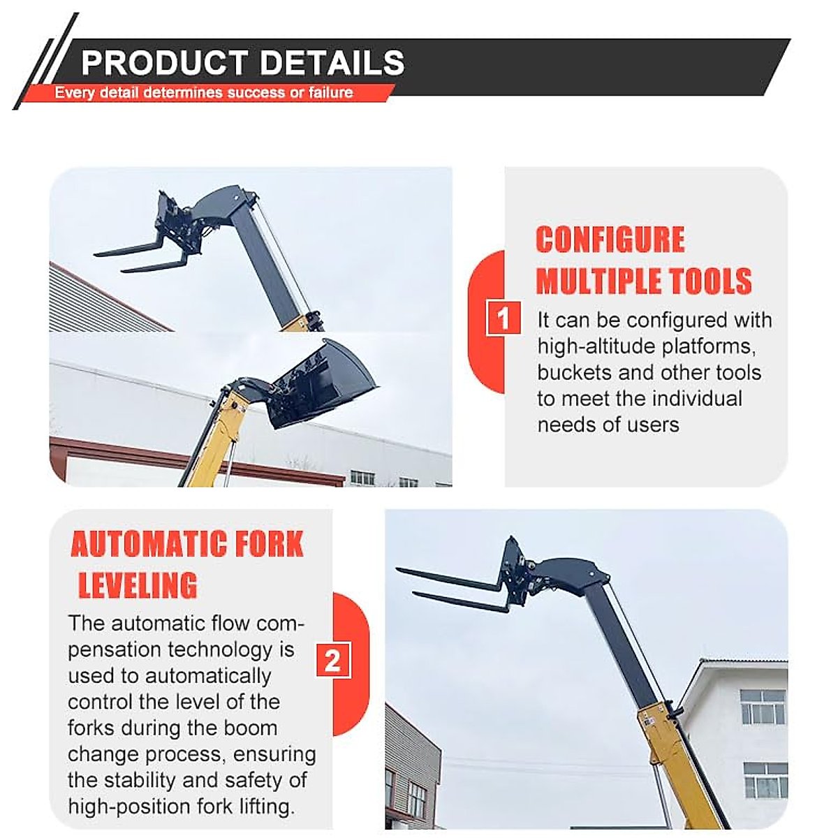 Compact Design**: The Mini Telescopic Handler is Ideal for Tight Spaces, Combining functionality with a Compact Size, Perfect for Indoor and Outdoor use.