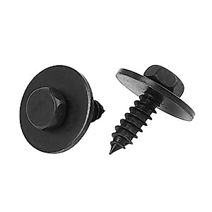 uxcell 50pcs Black Car Screw Bolt Retainer Liner Under Cover Screw for BMW 07147129160