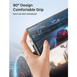 JSAUX 2 Pack Right Angle USB C to 3.5mm Audio Adapter, Type C to Aux Headphone Jack Adapter with 24bit DAC HiFi Dongle Compatible with Samsung Galaxy S23 Ultra, Pixel 7, iPad Pro, MacBook, iPhone 15