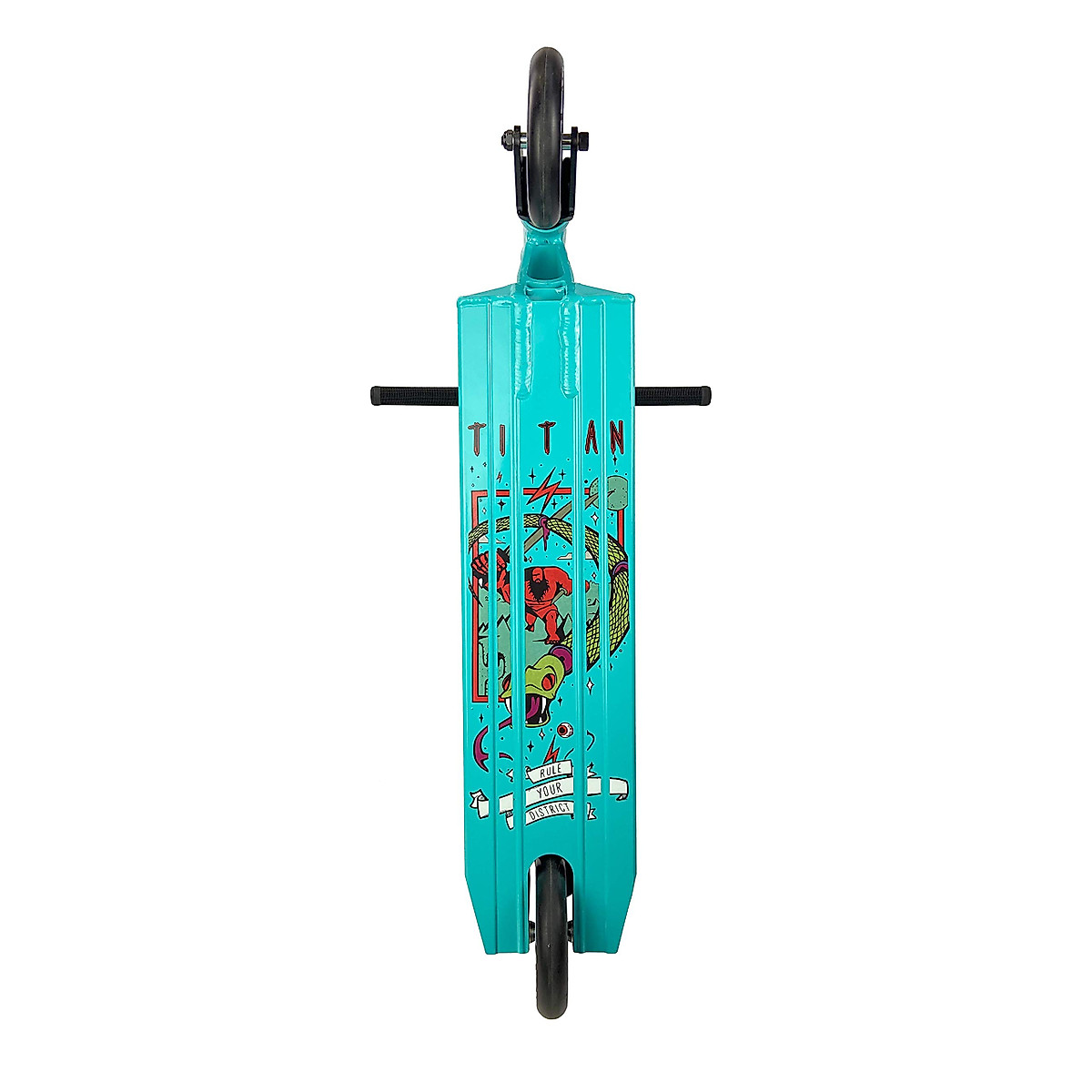 District Pro Scooters Titan Complete Stunt Street Scooter - Intermediate and Beginner Freestyle Scooter for Kids, Teens, and Adults of Any Age