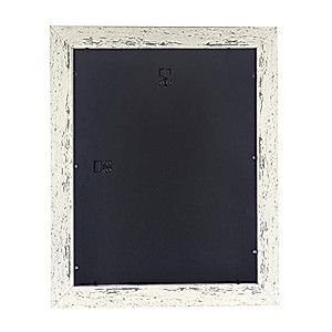 Scholartree Rustic White Wooden 11x14 Picture Frame set of 2,Display 11x14 without Mat or 8x10 with Mat，Wall Gallery Photo Frames