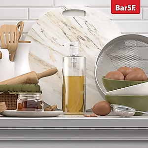 Bar5F Pump Bottle 32-Ounce 1-Liter Empty for Shampoo Conditioner Body Wash Lotion BPA-Free Crystal-Clear