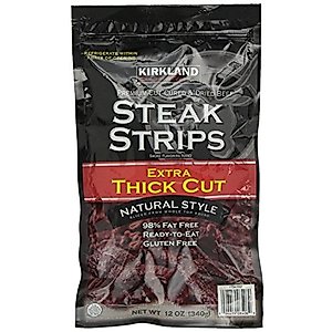 KIRKLAND SIGNATURE Steak Strips Extra Thick Cut, 24 Ounce
