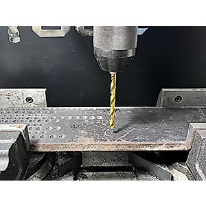 CORTOOL 99PCS HSS Titanium Drill Bit Set, 135 Degree Split Point HSS Drill Bits Kit with Storage Case for Steel, Aluminum, Copper, Soft Alloy Steel, Wood, Plastic Size from 1/16" to 3/8"