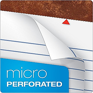 TOPS 5 x 8 Legal Pads, 12 Pack, The Legal Pad Brand, Narrow Ruled, White Paper, 50 Sheets Per Writing Pad, Made in the USA (7500)