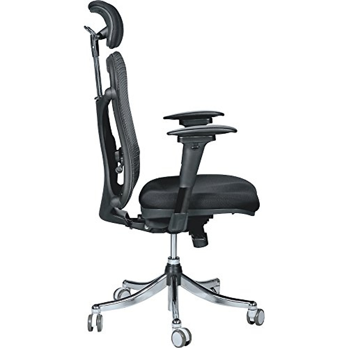 Balt Ergo EX Executive Mesh Office Chair, Ergonomically Adjustable, 28-Inch by 24-Inch by 51-Inch, Black (34434)