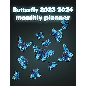 Butterfly 2023 2024 monthly planner