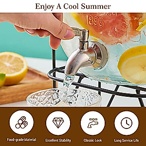 Omoojee Stainless Steel Spigot for Beverage Dispenser, 1 Water Dispenser Replacement Part, Outdoor Water Faucet for Sun Tea Jar, Party, Camping