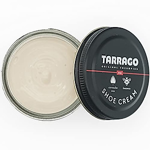 Tarrago Shoe Cream Professional Shoe Polish for Leather Boots, Shoes, Purse, Furniture Eco Friendly Leather Conditioner 1.7oz - Ivory #36