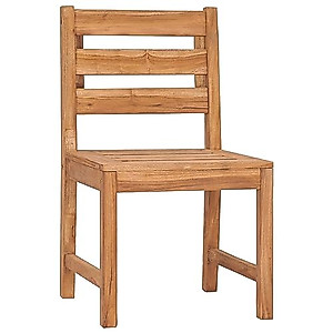 allesoky Teak Outdoor Dining Set - Solid Wood Patio Furniture - 3 Piece Patio Dining Set with Table and Chairs