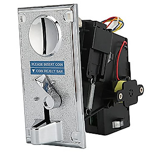 Zopsc-1 Anti-Interference CPU Coin Selector Acceptor Sorter Coins Selector Acceptor Roll Down Coin Mech Acceptor Coin Selector for Arcade Gaming Vending Machine and Washing Machine