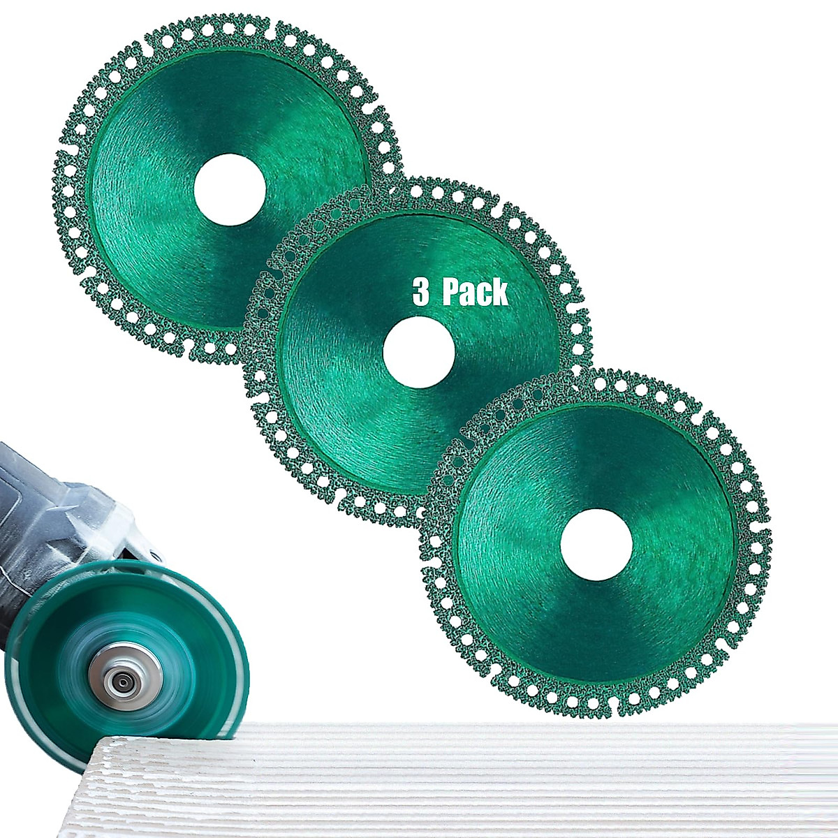 Indestructible Disc for Grinder Composite Multifunctional Cutting Saw Blade Ultra-Thin Diamond Circular Saw Blade for Angle Grinder(3 PCS)