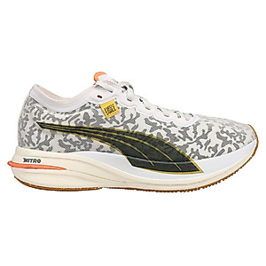 Puma Womens Deviate Nitro Lace Up Running Sneakers Shoes - Grey - Size 8.5 M