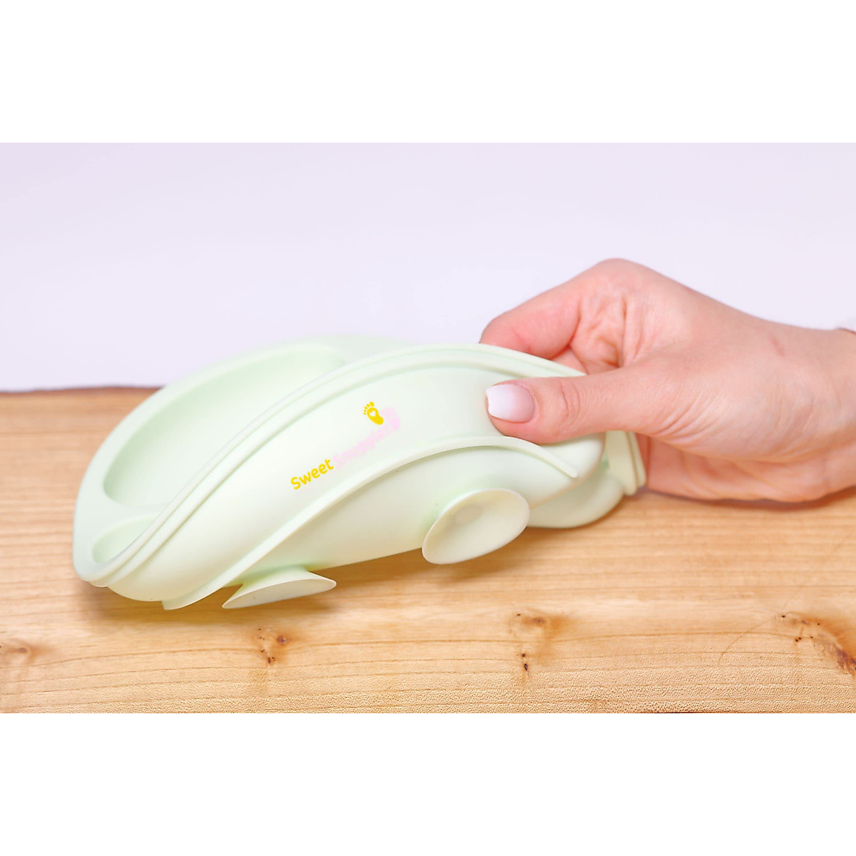 Sweet Snugglez toddler plates, suction plates for babies, 100% Silicone baby plates, baby led weaning supplies, suction plates for babies, silicone grip dish, baby led weaning plate