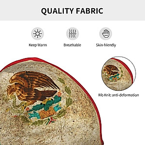 Mexico Flag Beanie Hats Slouchy Knit Hat Womens Men Beach Beanie Caps Mexican Hat for Yoga Sport Travel