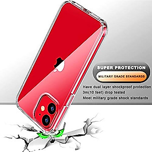 COOLQO Compatible for iPhone 12 /iPhone 12 Pro Case 6.1 Inch, with [2 x Tempered Glass Screen Protector] Clear 360 Full Body Silicone Protective Shockproof for iPhone 12/12 Pro Cases Phone Cover