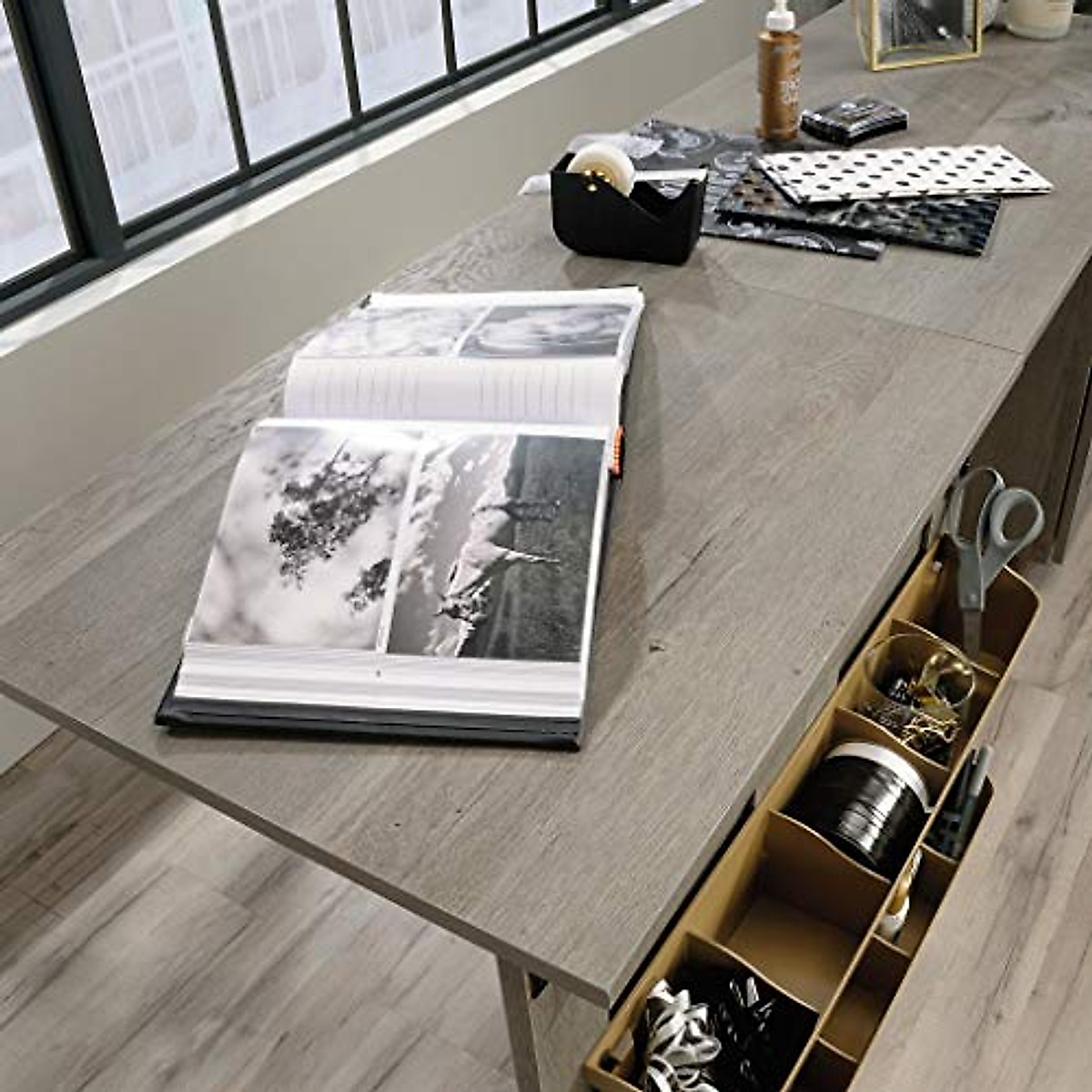 Sauder Miscellaneous Storage Sewing/Craft Cart, Mystic Oak finish