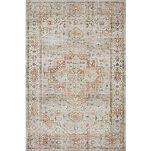 Loloi II Heidi Collection HEI-02 SAGE/Multi, Traditional 7'-6" x 9'-6" Area Rug