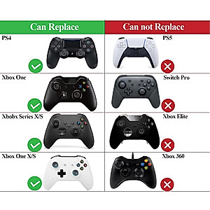 TOMSIN® Replacement Thumbsticks for Xbox One/ PS4 Controllers, Joysticks Repair Kit for Xbox One S (6 Pcs)