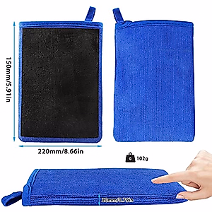2PCS Clay Mitt, Auto Detailing Medium Grade Clay Bar Alternative Mitt for Flawless Removal of Surface Bonded Contaminant for Auto Detailing Clay Bar Alternative Novel Detailing Tool Car Care