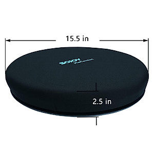 SOJOY Swivel Gel Seat Cushion for Elderly 360 Degree Rotation Seat Cushion with Memory Foam for Wheelchair,Car Seat, Office,Home