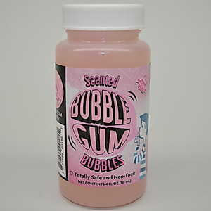 Atomic Bubbles: Bubble Love Bubblegum Scented Bubbles - 2 Pack - 4oz Bottles, Oversized Wand, Kids Events, Party Favors, Indoor & Outdoor, Non-Toxic