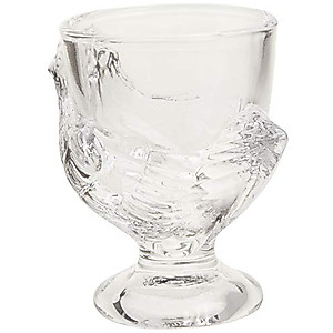 Abbott Collection Glass Chicken Egg Cup