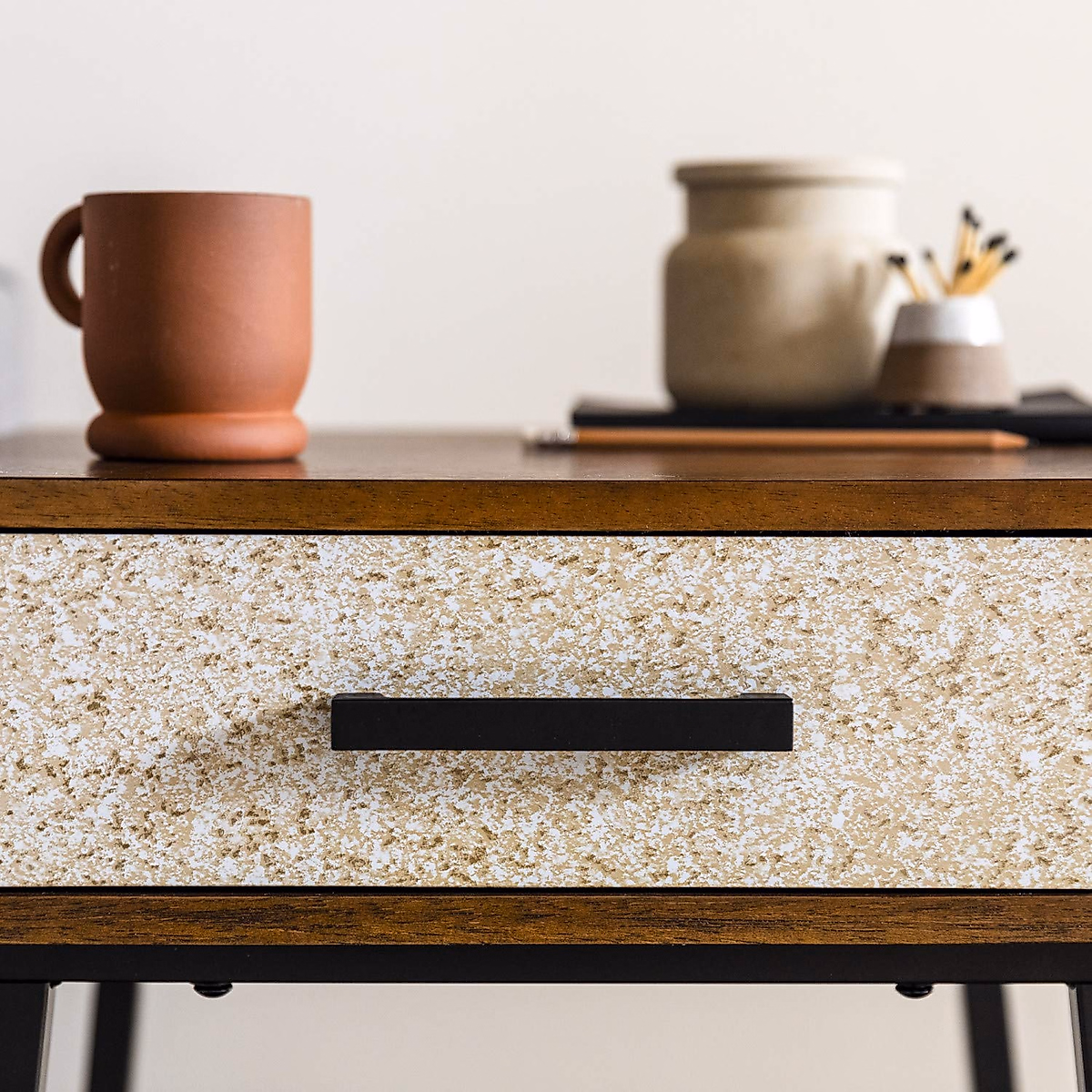 Duck EasyLiner Adhesive Surfaces, 20 in x 15 ft, Granite Sandstone