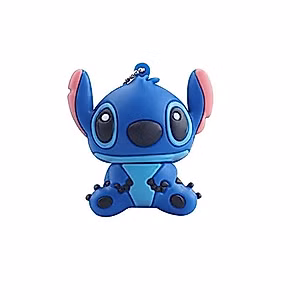 USB Flash Drive. 16GB, 32GB, 64GB Cartoon Lilo & Stitch USB Flash Drive Pen Drive Memory Stick U Disk. (64GB, Blue)