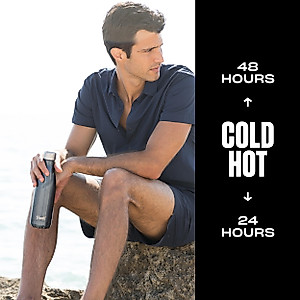 S'well Stainless Steel Water Bottle - 25 Fl Oz - Blue Suede - Triple-Layered Vacuum-Insulated Containers Keeps Drinks Cold for 48 Hours and Hot for 24 - BPA-Free - Perfect for the Go