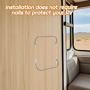 BOUTICOL 4 PCS Foldable RV Shoe Rack RV Shoe Organizer Camper Shoe Rack Wall Shoe Rack for RV Space Saving Shoes Storage for RV